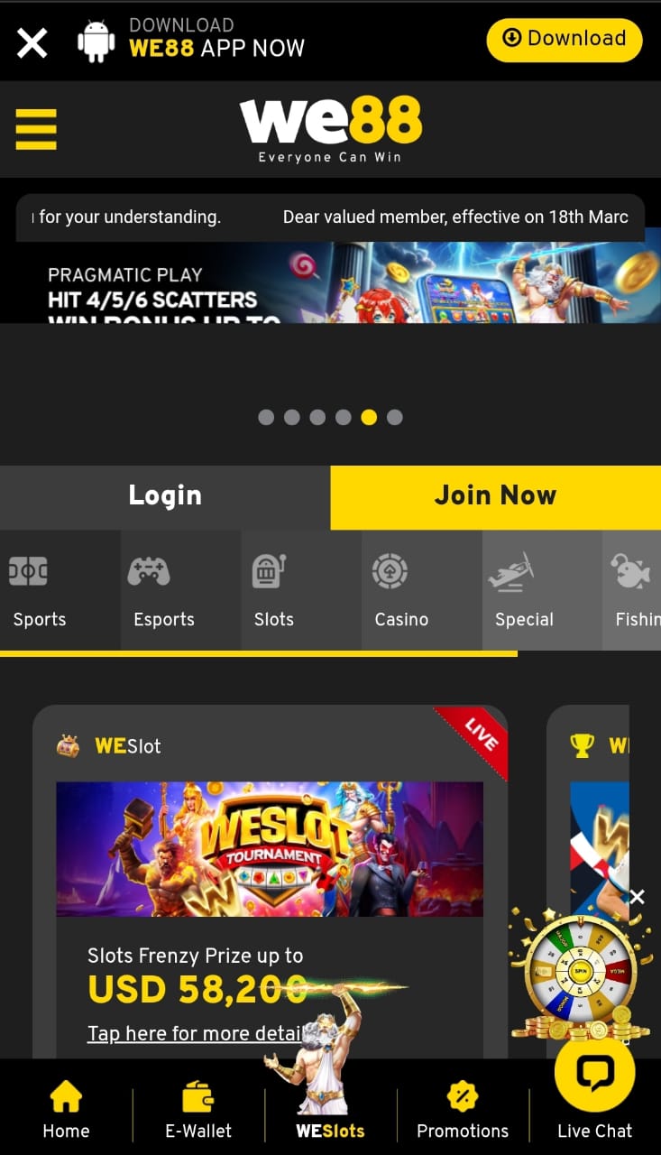Login to We88 Secure WE88 Login for Malaysian Players