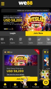Login to We88 Secure WE88 Login for Malaysian Players